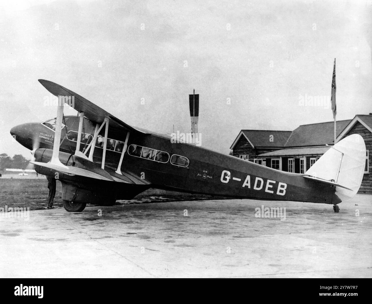 Hillman airline , aircraft , de Havilland DH.86 Express G-ADEBSeptember ...