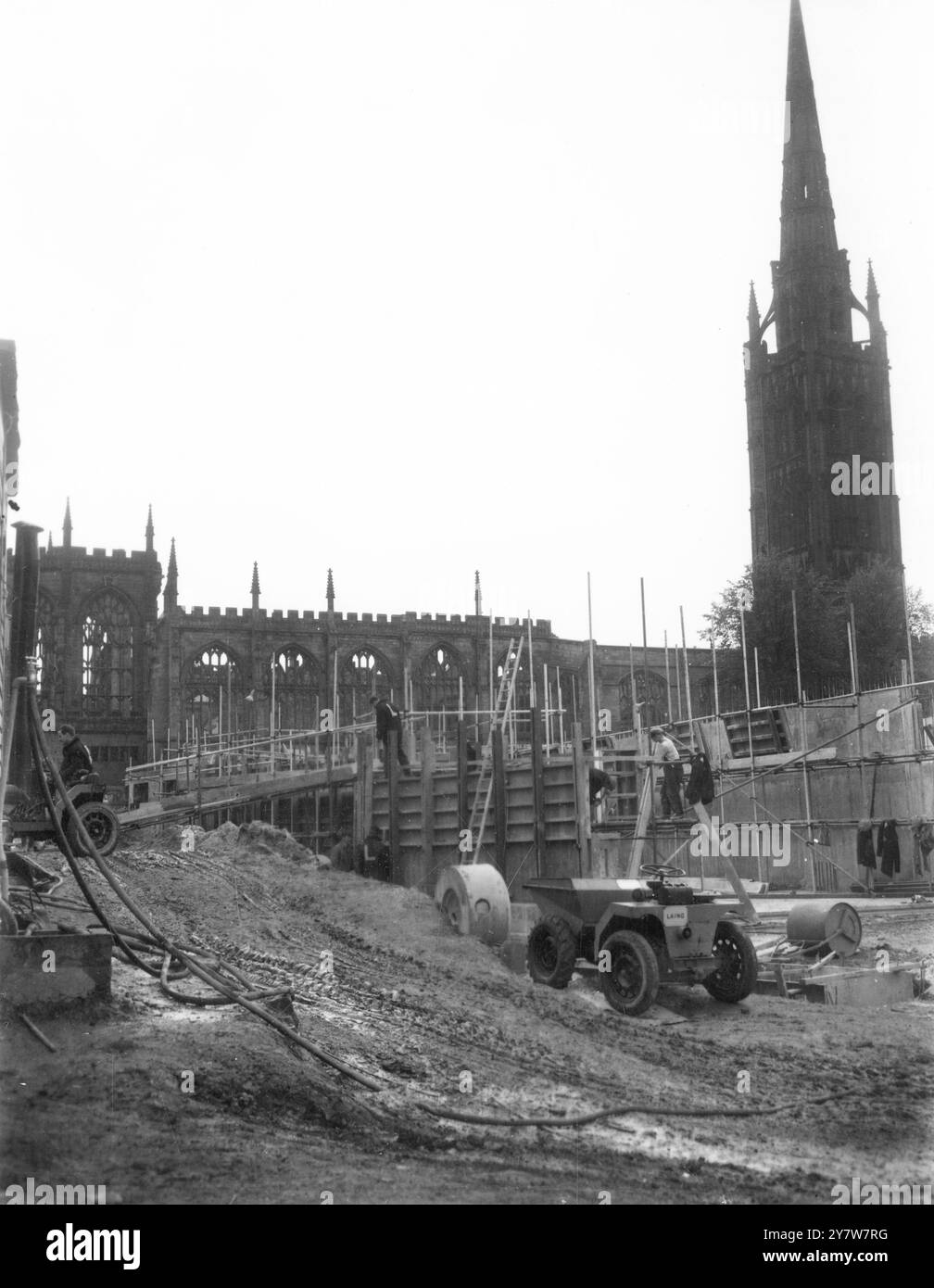 New Coventry CathedralThis view shows the steady progress of the ...