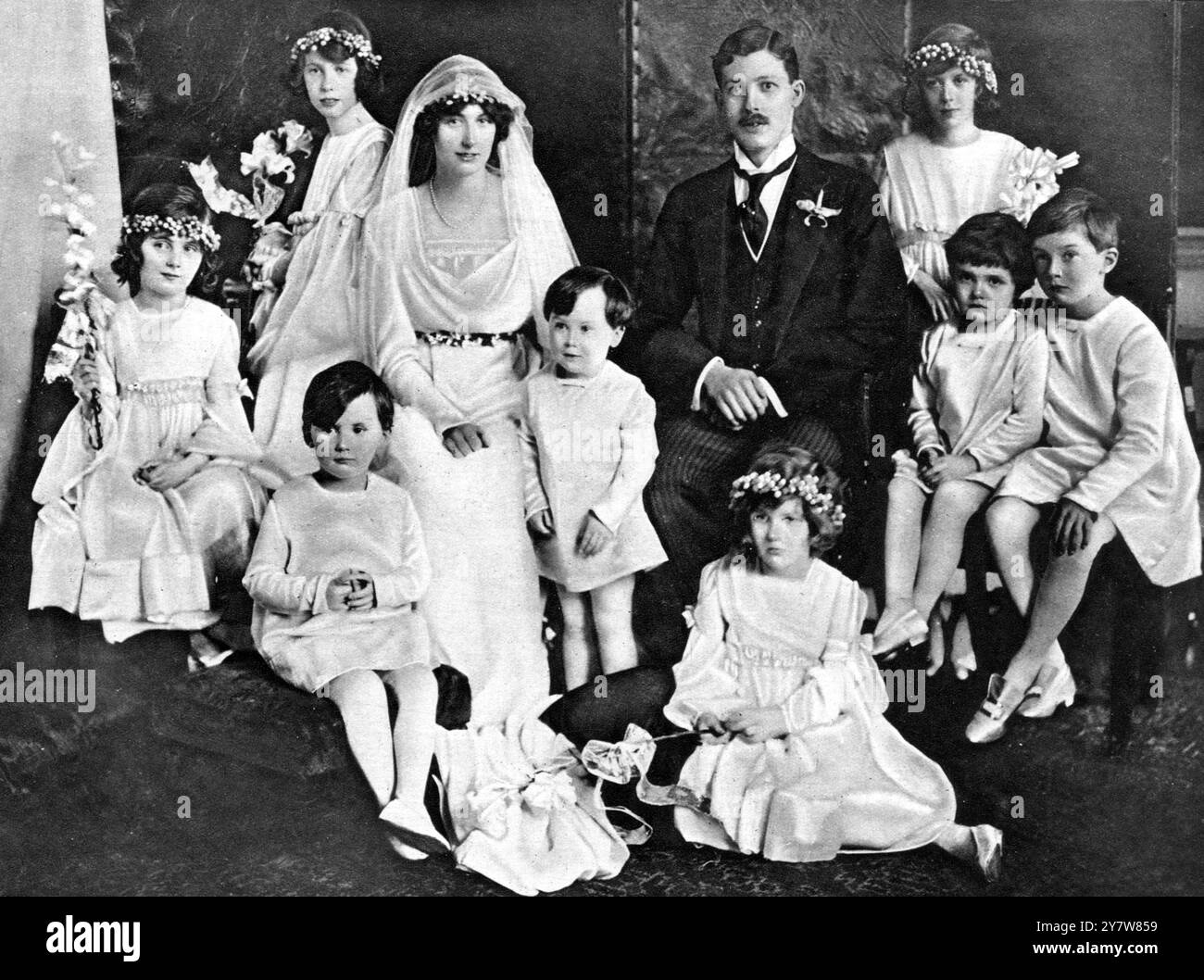 The marriage of Lady Dorothy Cavendish and Mr Harold Macmillan, late of ...