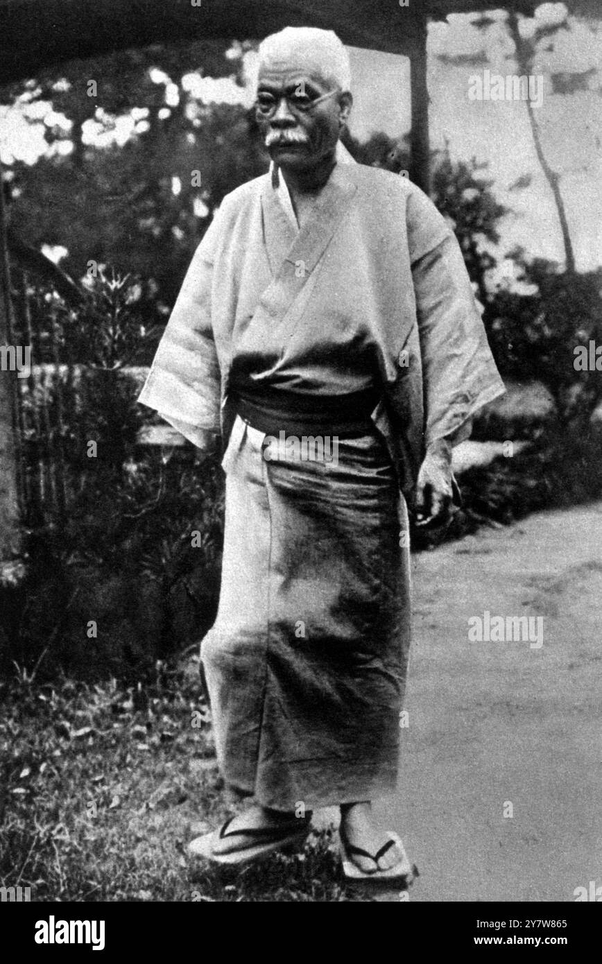 Victim of an attempted assassination : Mr Hamaguchi , the Japanese premier , who was shot on ...