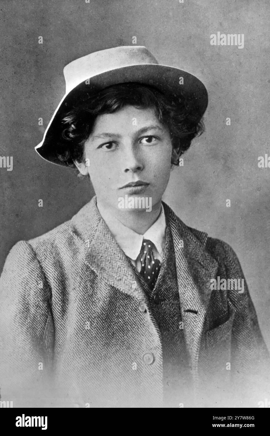 An early picture, taken when he was twelve years of age, approximately ...