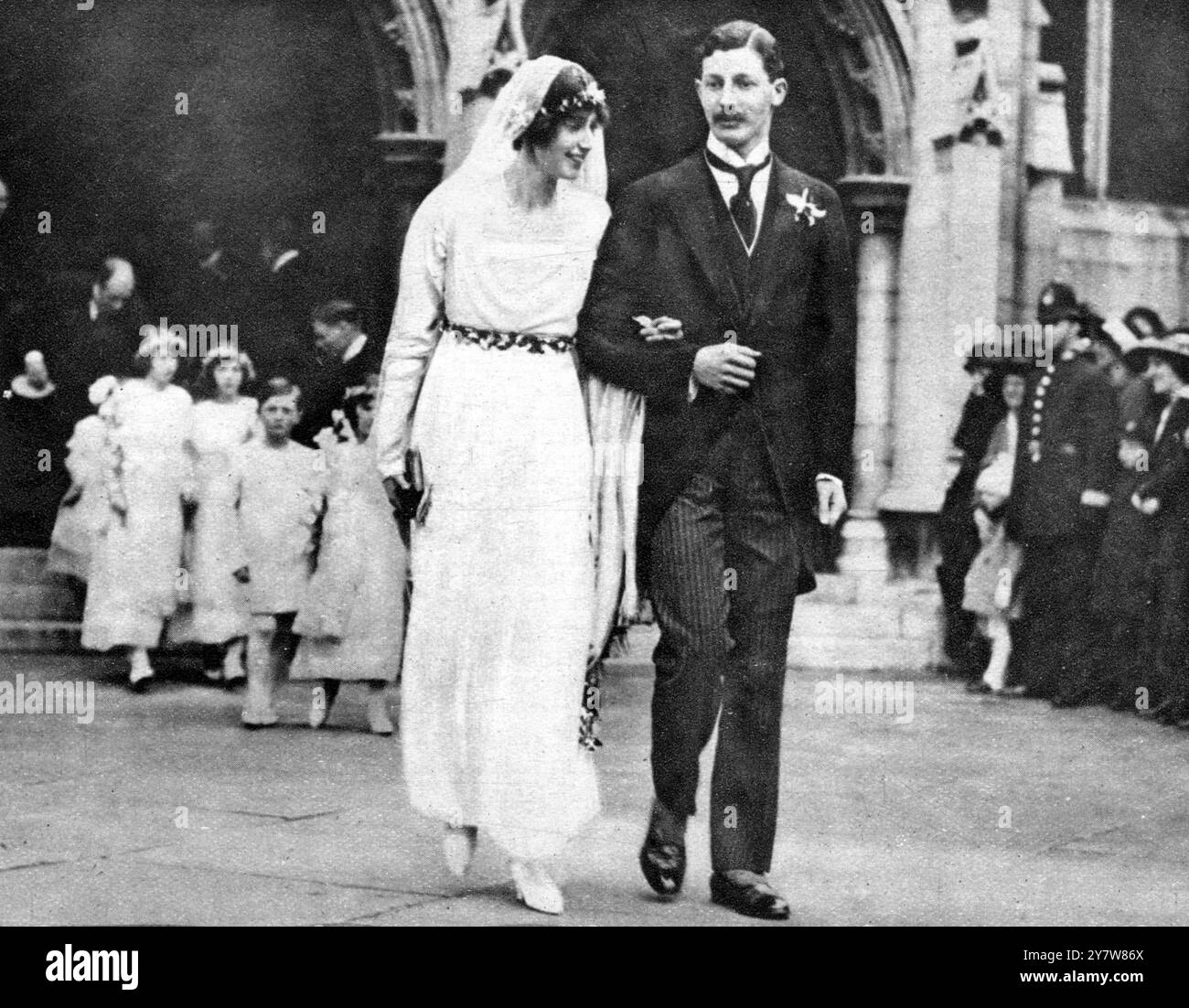 The marriage of Lady Dorothy Cavendish and Mr Harold Macmillan, late of ...