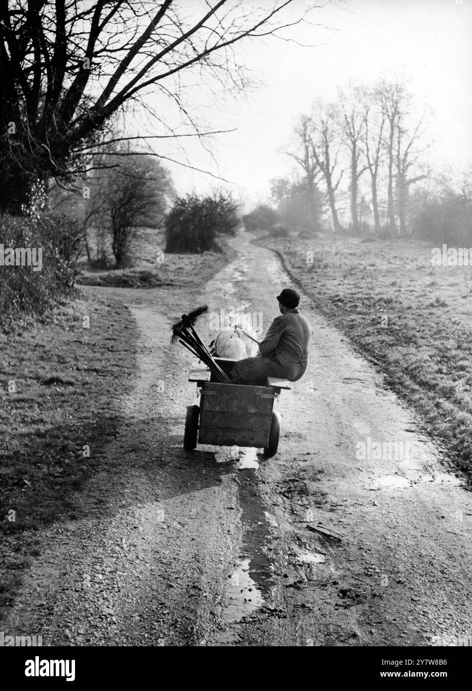 The only lady sweep in England. The way to work - Mrs. Olive Walker, 53 ...