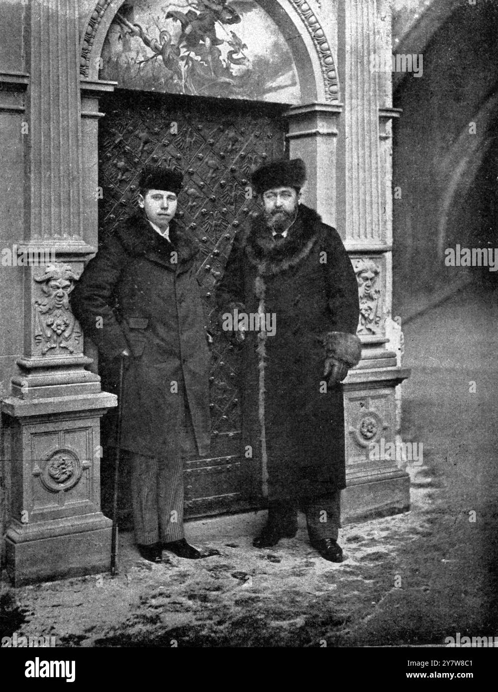 Duke of Edinburgh (right) and his son Prince Alfred (left)On right ...