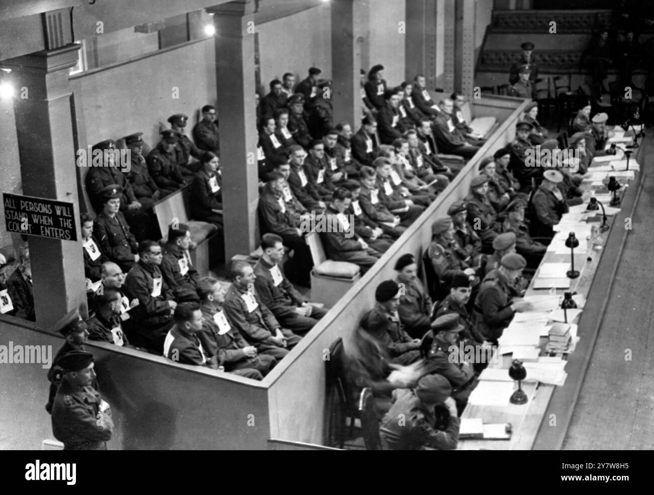 Belsen horror camp trial opens : Luneberg , Germany : Josef Kramer , ex ...