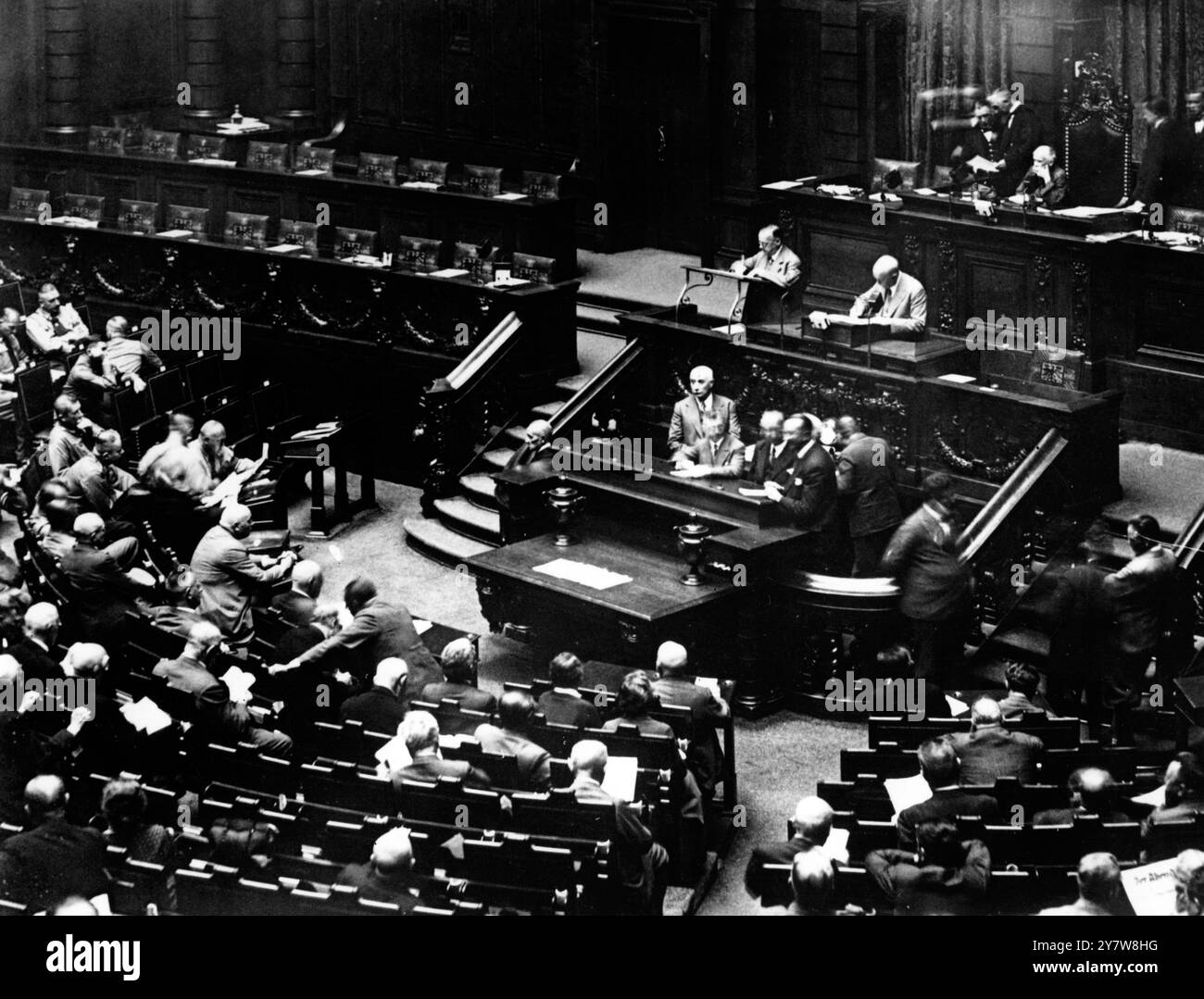 Clara Zetkin ( Red Klara ) presides at Reichstag opening .30 August 1932 Stock Photo - Alamy