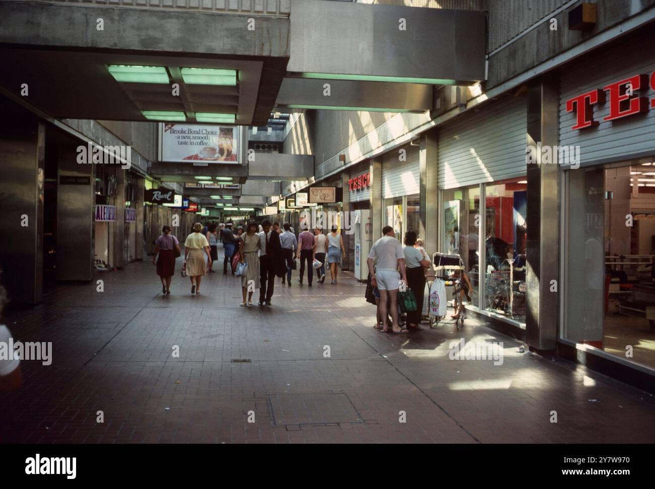 Interior of the Queensmere Shopping Precinct, Slough, Buckinghamshire ...