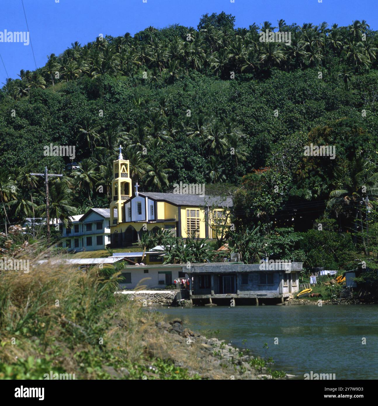 Roman cathoilic church at Moen , Truk Island , central Pacific ...
