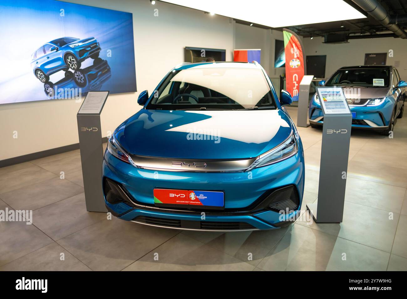 new blue BYD ATTO 3 Car, Electric Vehicle Chinese BYD manufacturer in ...