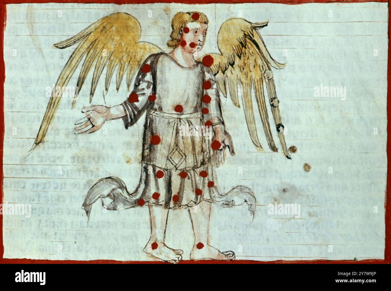 15th century Astrological Treatise showing Virgo, in the British Museum ...