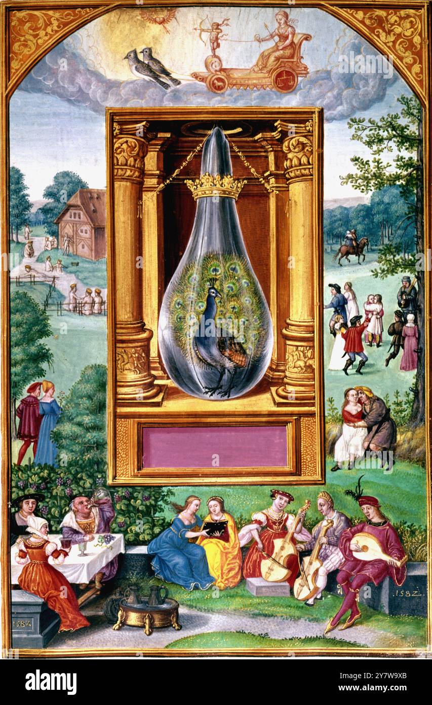 Tudor banquet painting hi-res stock photography and images - Alamy