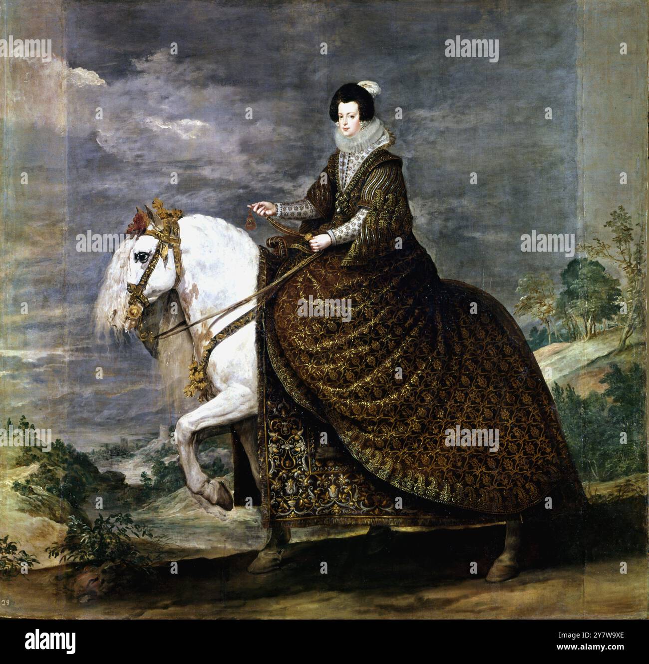 Dona Isabel by Velasquez Stock Photo - Alamy