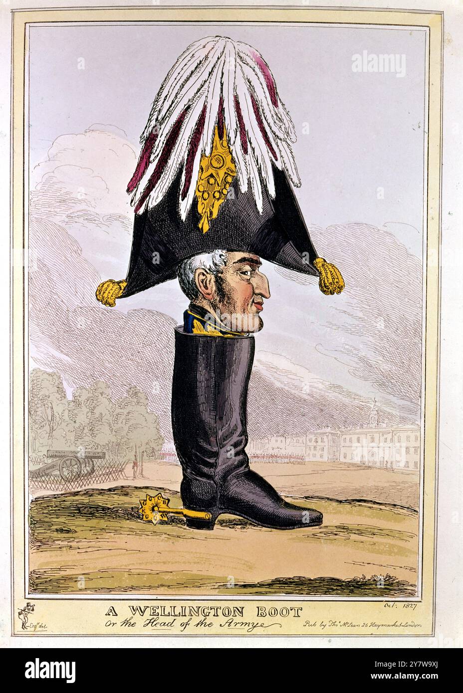 Cartoon: A Wellington Boot - or The Head of The Army - October 1827 ...