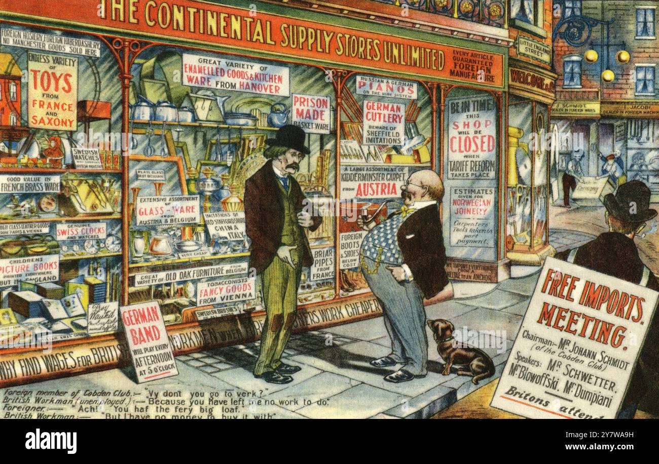 A Free trade Forcast Victorian poster designed and printed by Percival ...