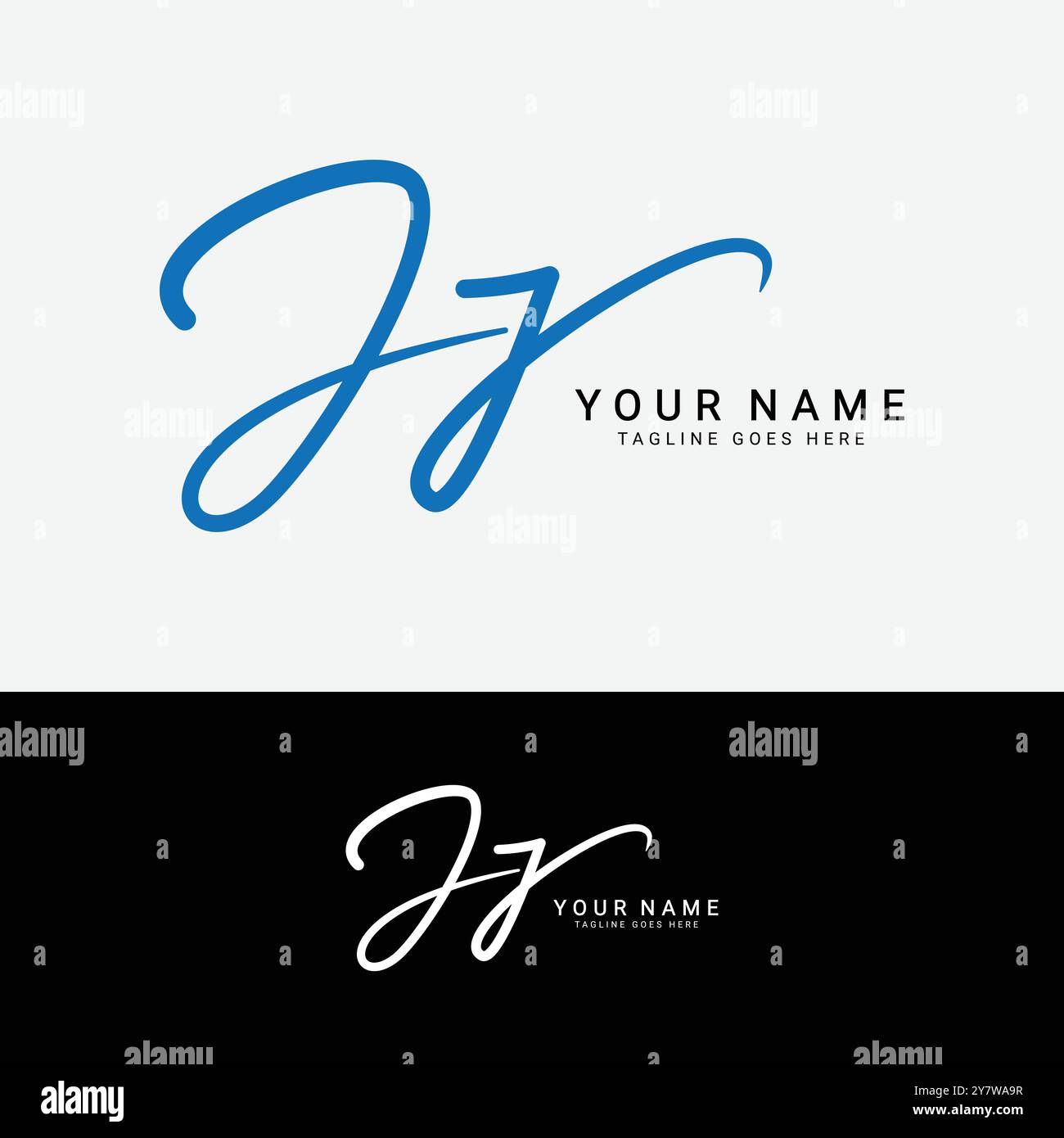 J, JJ Initial letter logo. Alphabet JJ Handwritten Signature logo Stock Vector Image & Art - Alamy