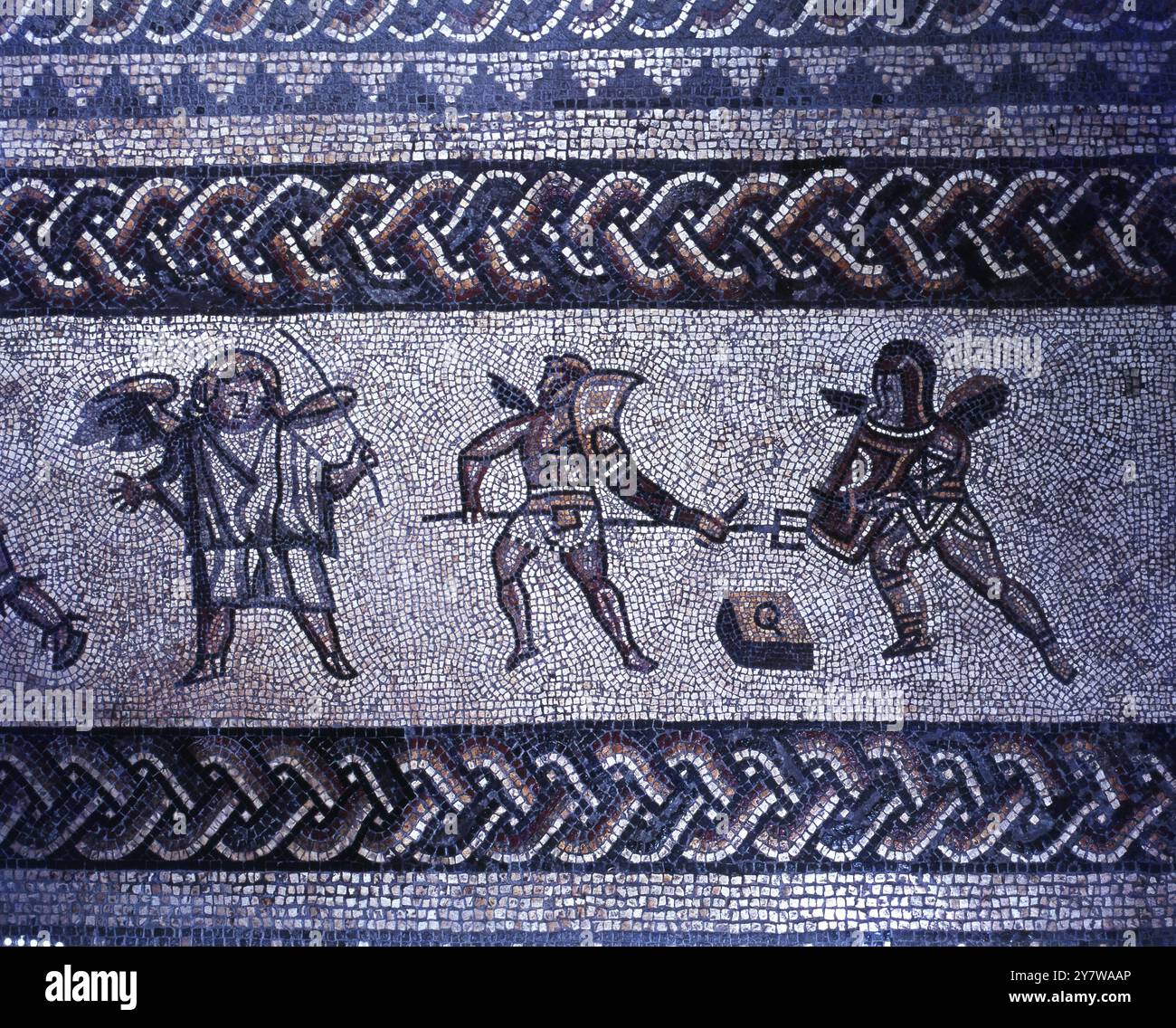 Sussex Bignor, Roman Villa Stock Photo - Alamy