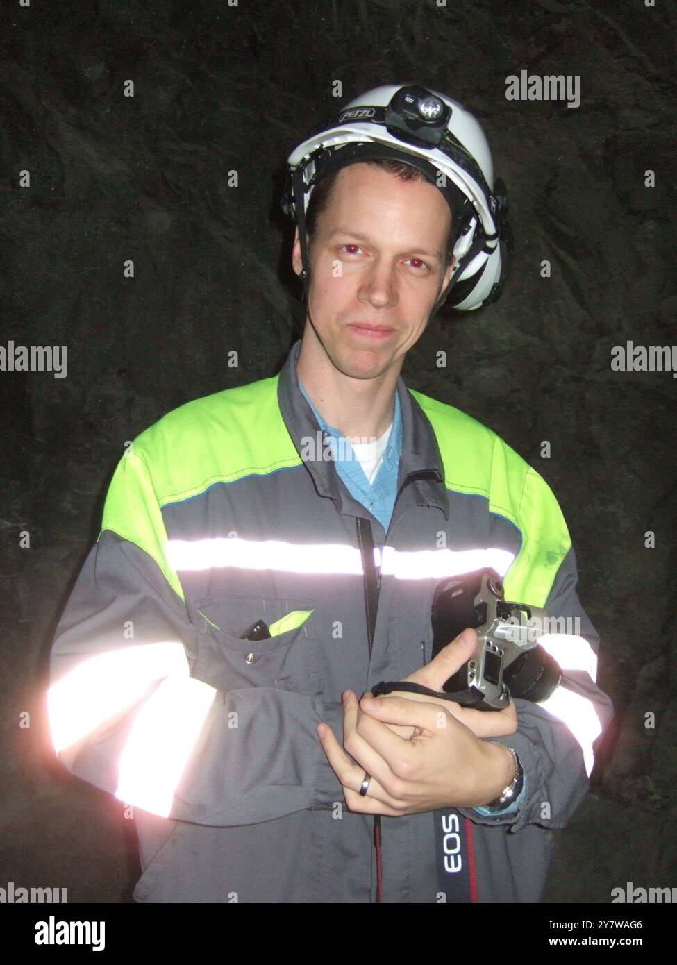 Mining in Kiruna - high visibility clothing - camera at the ready ...