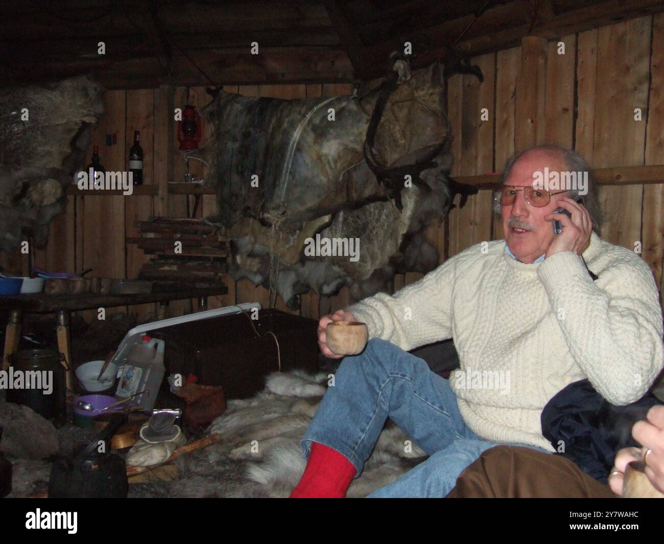 The mobile telephone works even in a Sami tent in the Arctic Circle ...