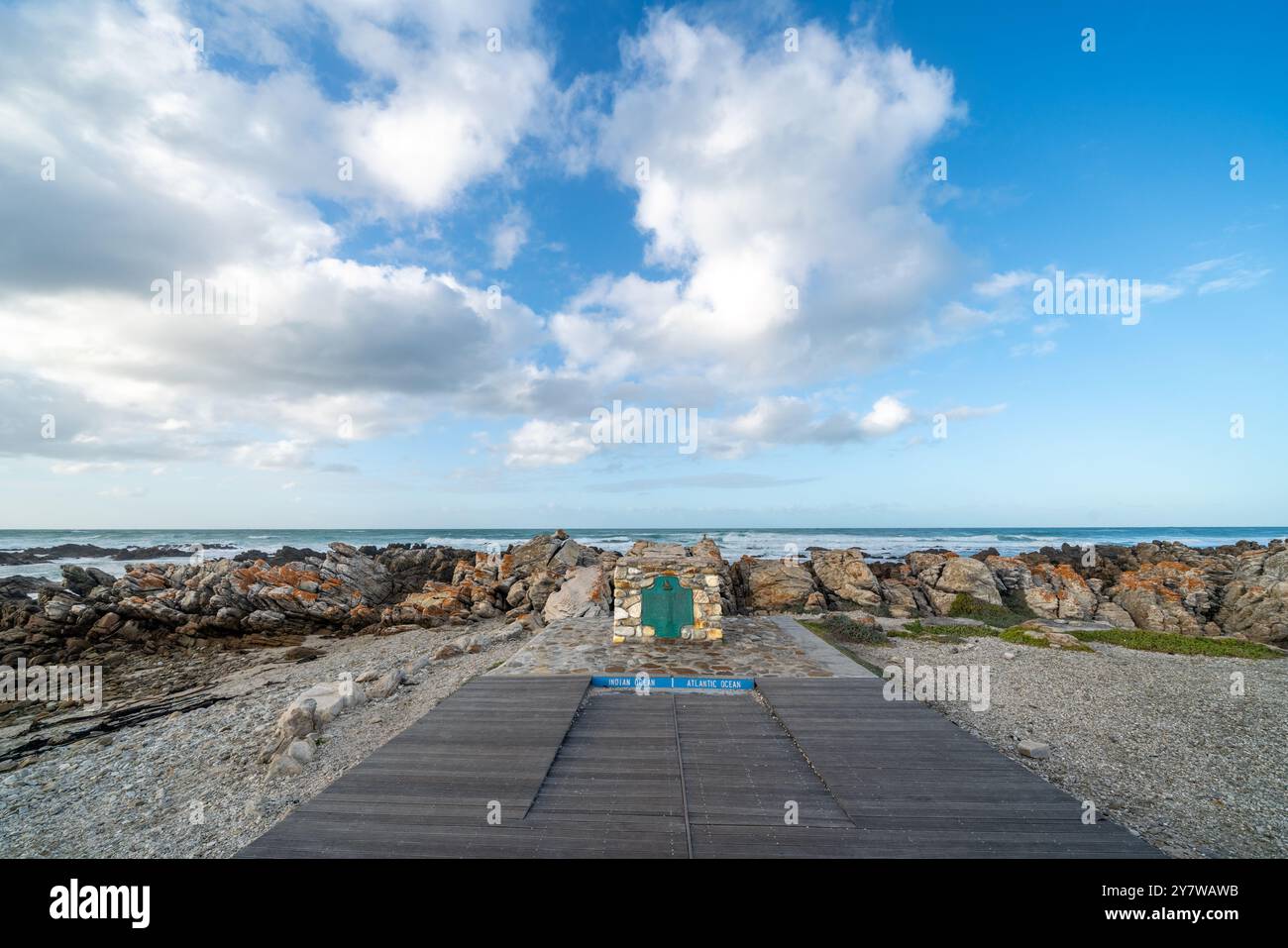 Cape Agulhas, the geographic southern tip of Africa and the beginning ...
