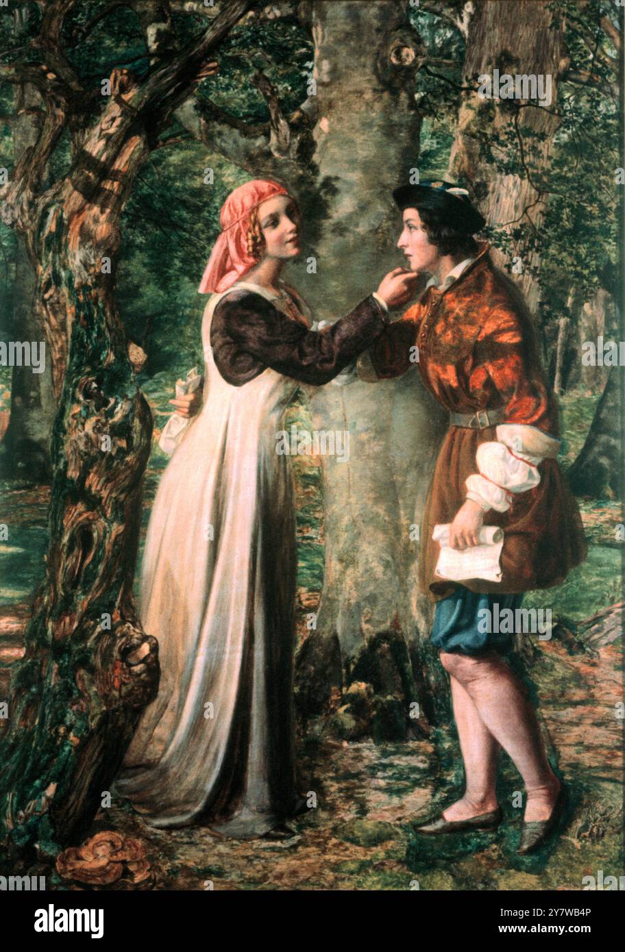 Rosalind & Celia Celia Telling Rosalind that Orlando is in the Forest ...