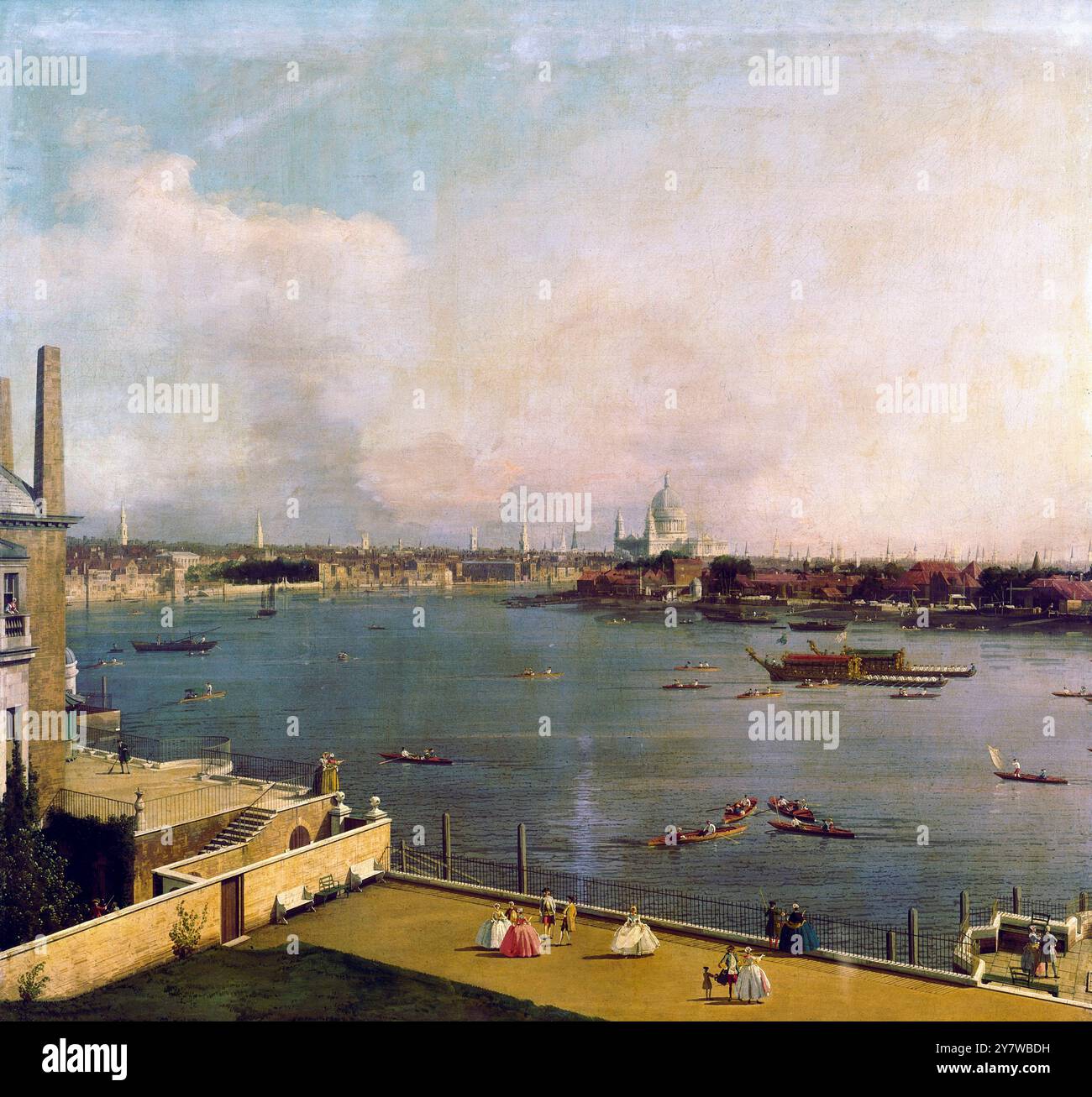 The Thames from Richmond House by Canaletto Giovanni Antonio Canal ...