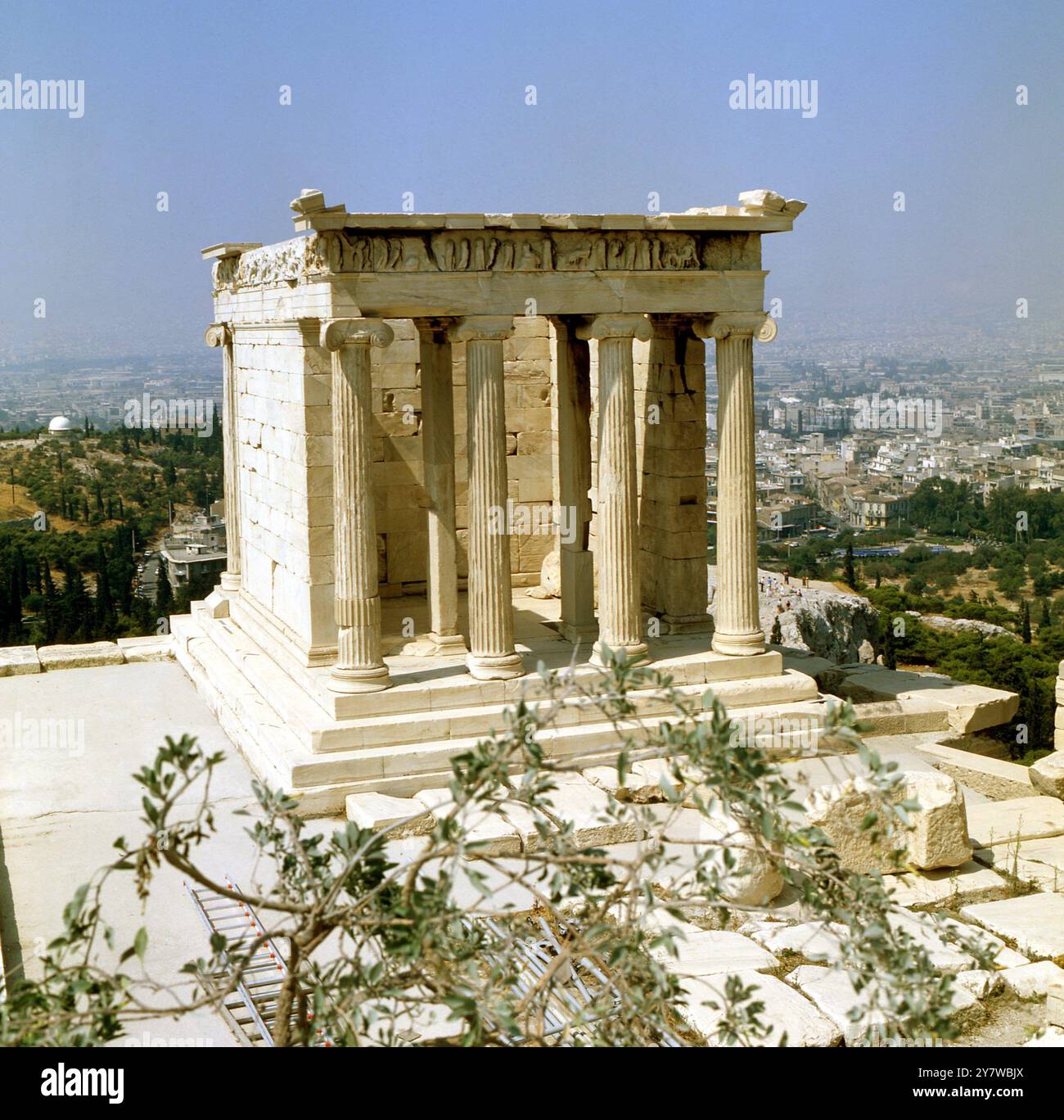 The Ionic Temple of Athena. Athens, Greece Stock Photo - Alamy