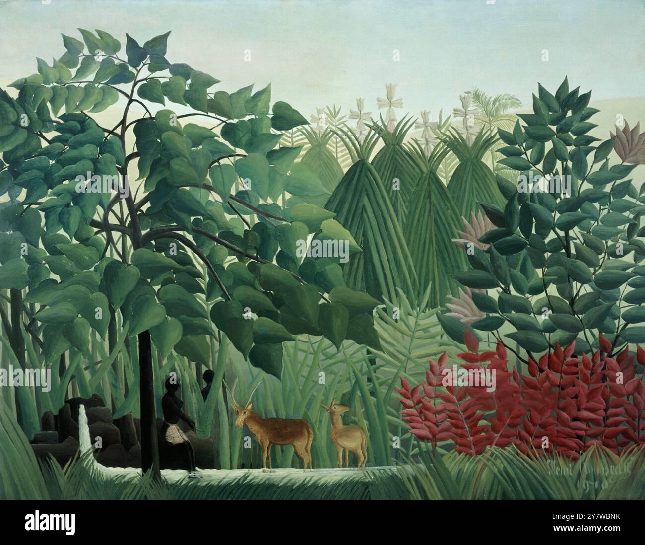 The Waterfall Henri Rousseau (May 21, 1844 - September 2, 1910) was a ...