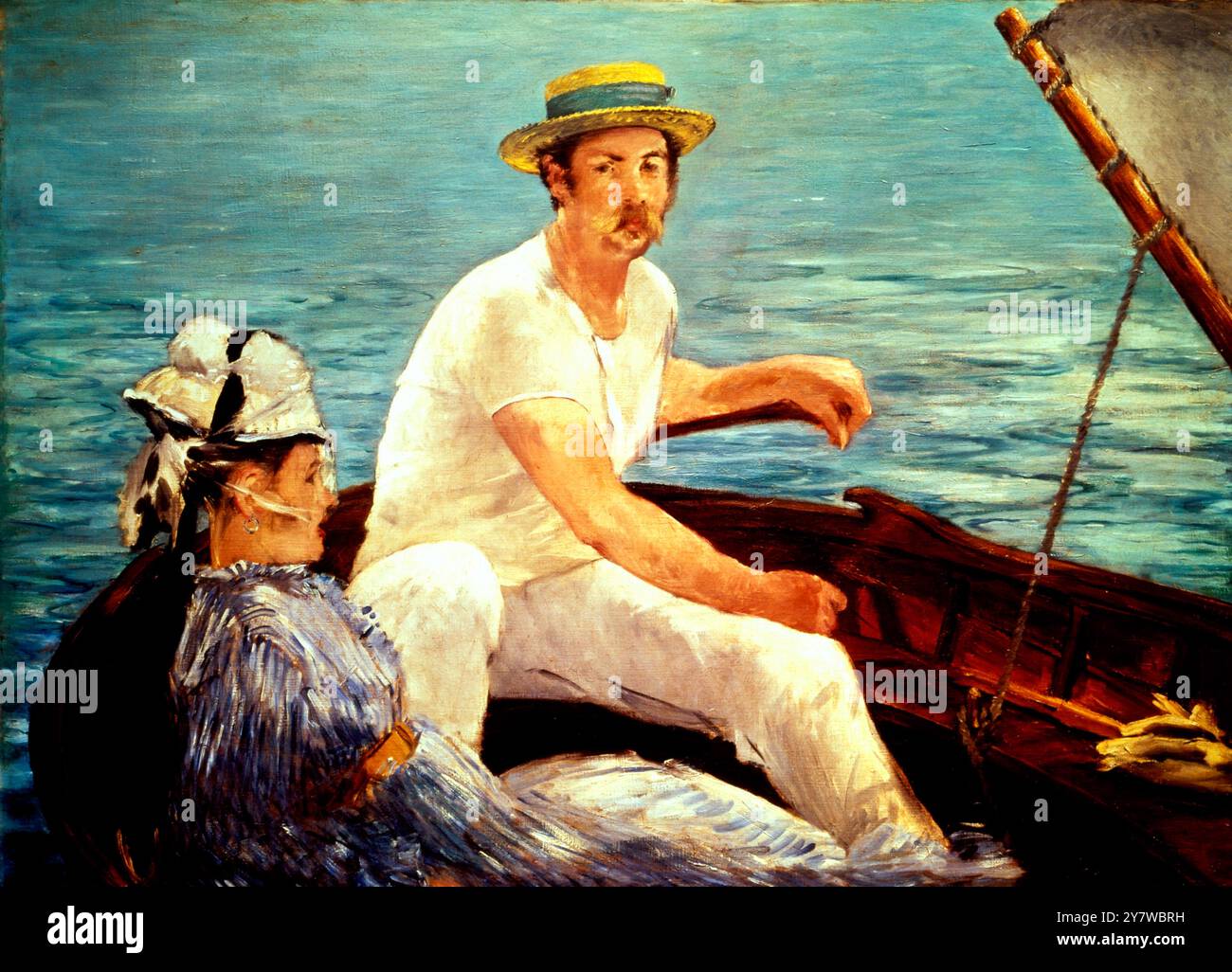 Boating, 1874 (oil on canvas) Artist Manet, Edouard (1832-83) Location ...
