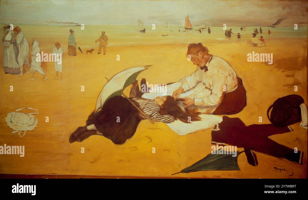 At the Seaside (c.1876) by Edgar Degas National Gallery London Edgar ...
