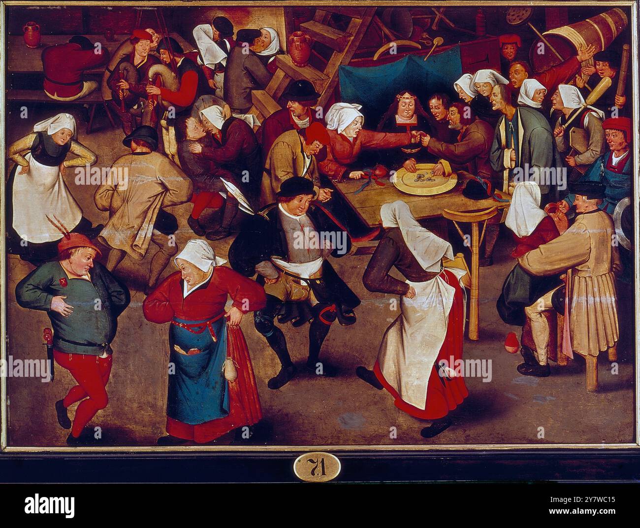 The Peasant Wedding (1568) by Pieter Breugel (c.1525-69) - in Schloss ...