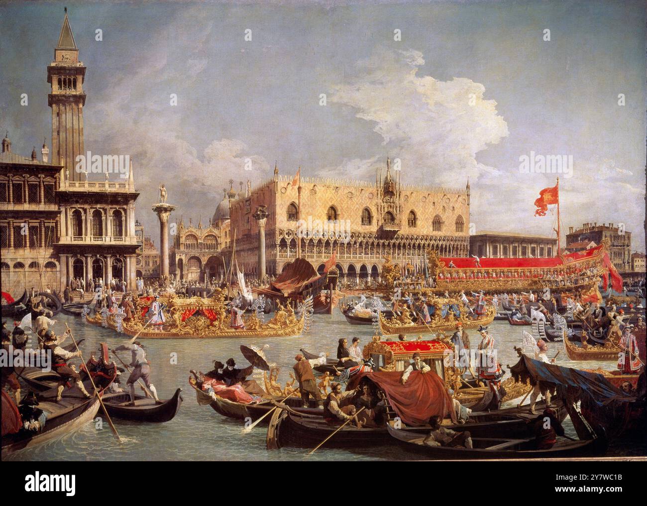 Canaletto - The Bucintoro Venice (private collection) - Giovanni ...