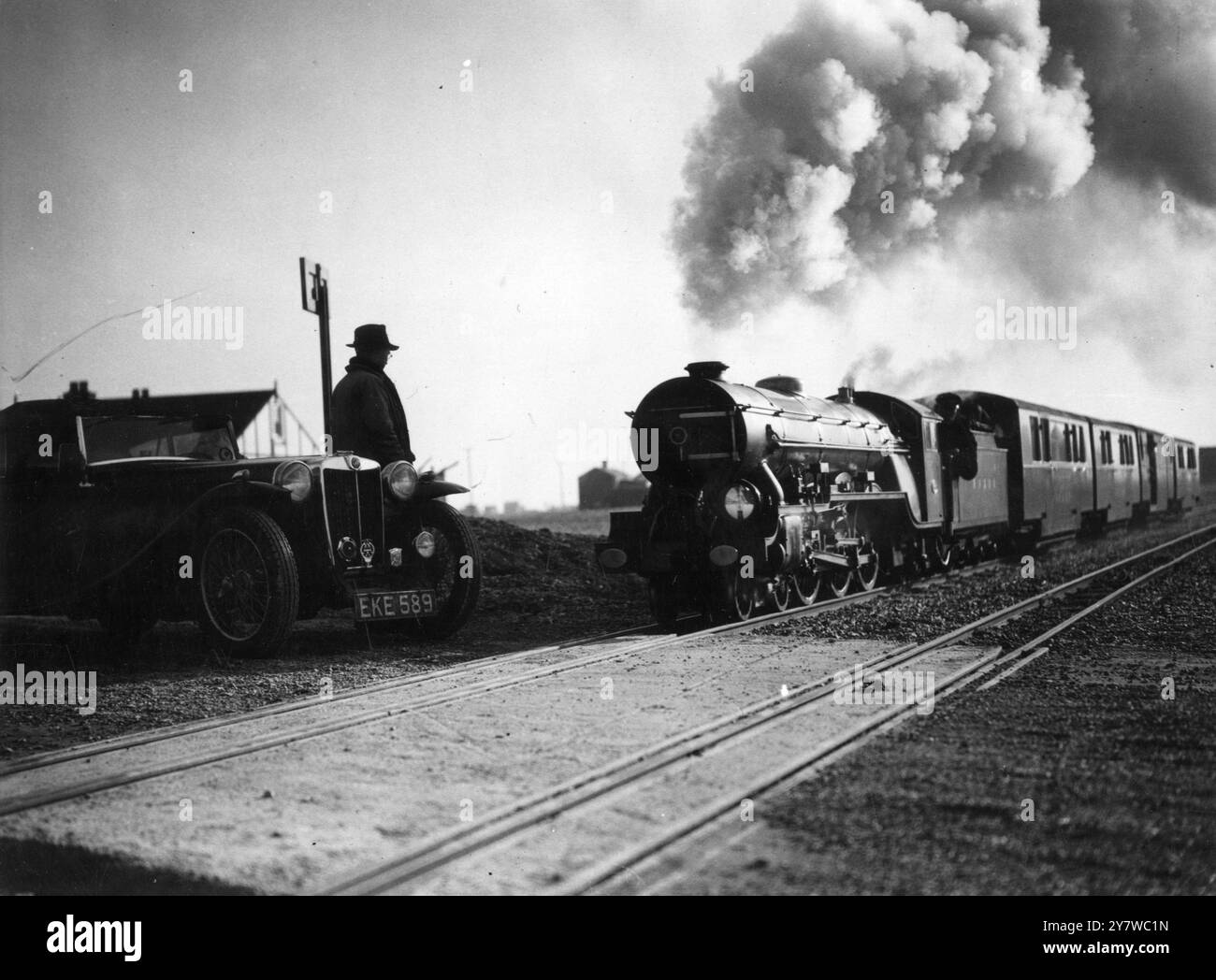 Romney , Hythe and Dymchurch railwaynear 10 February 1939 Stock Photo ...