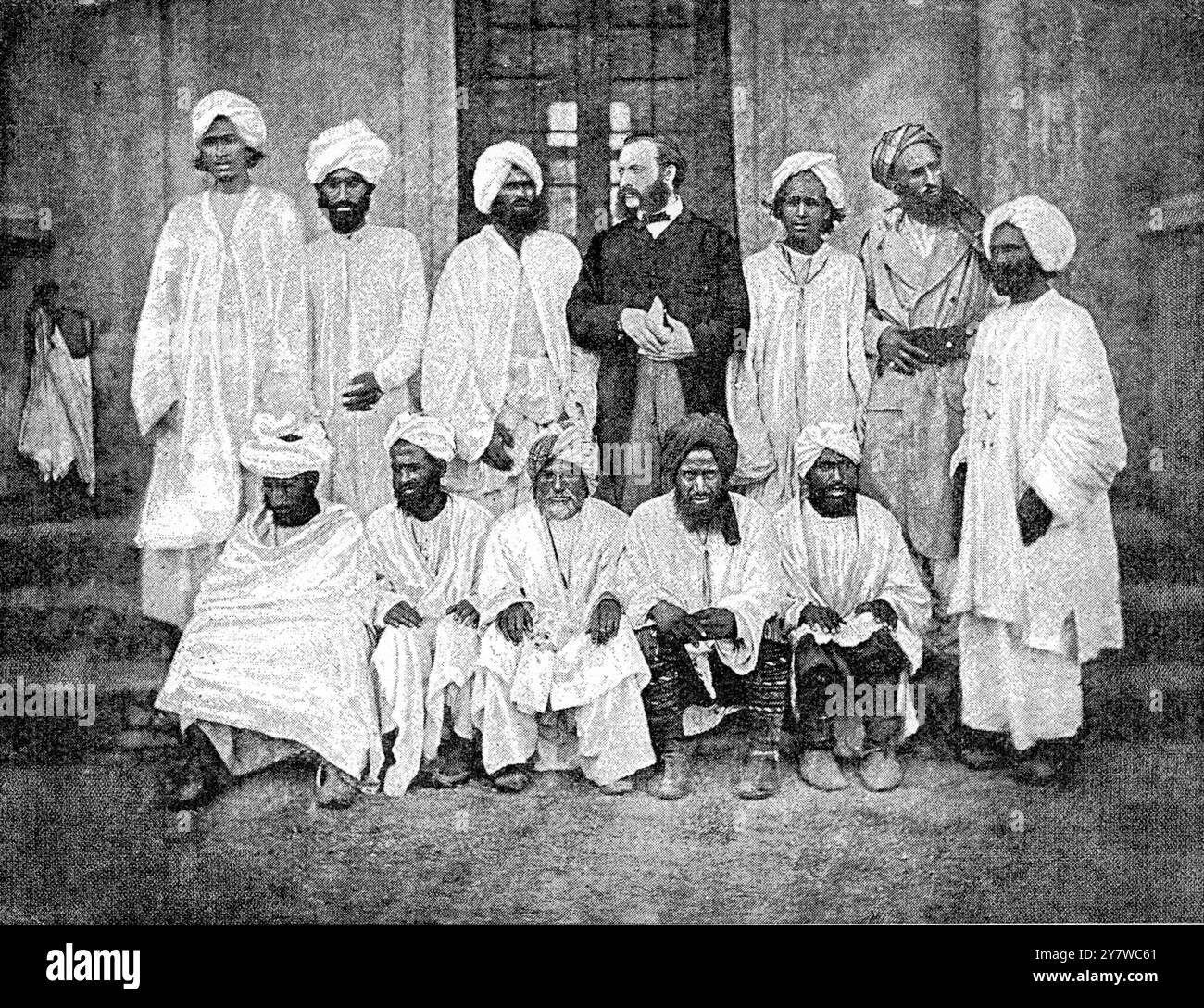 Dr Gottlieb Wilhelm Leitner with natives of the Hindu Kush and Central ...