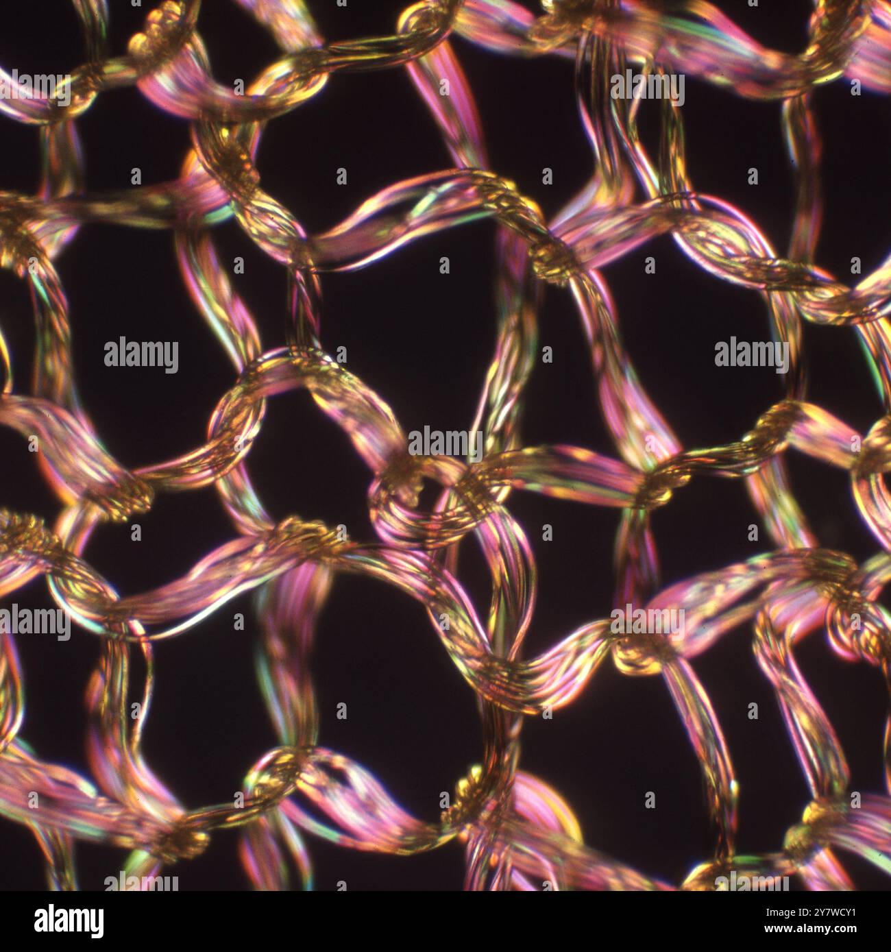 Photomicrograph of Nylon Stockings Stock Photo - Alamy