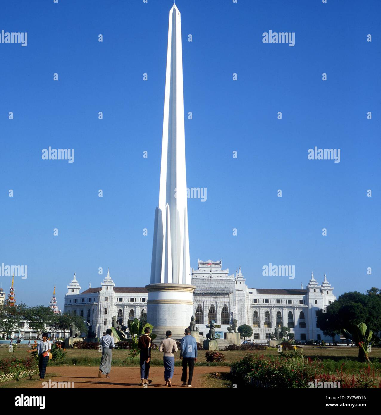 Burma Rangoon Independence Monument Stock Photo - Alamy