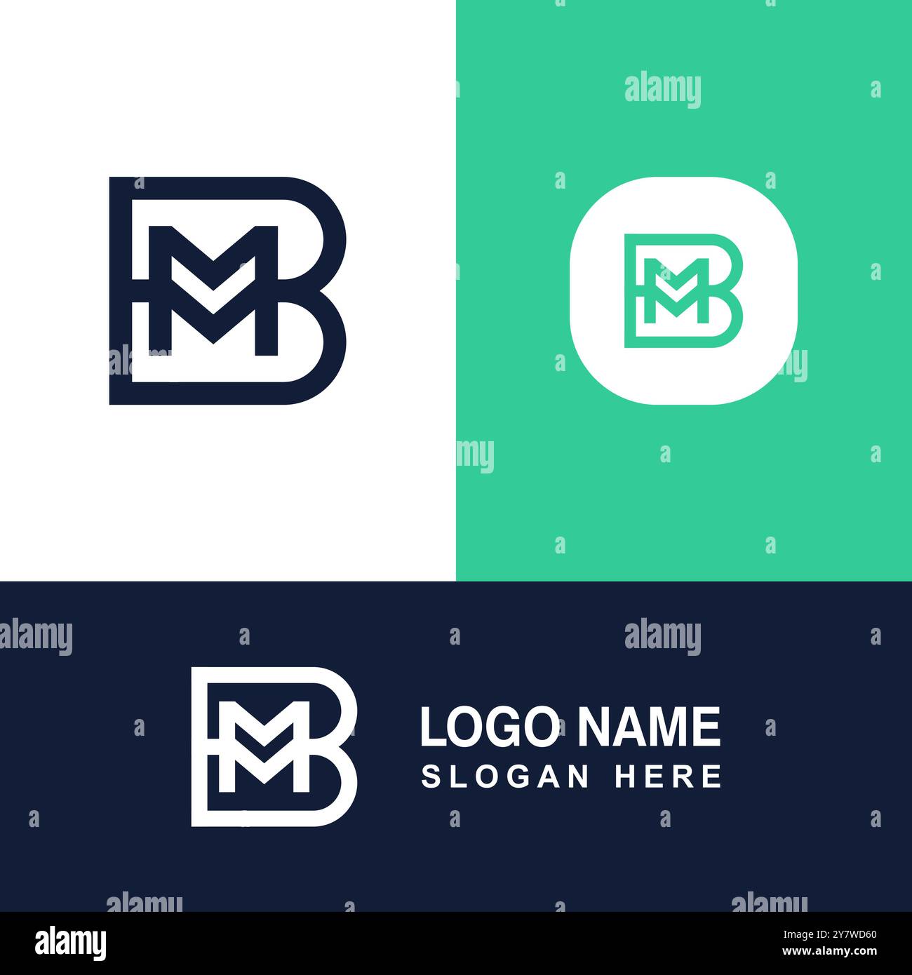 MB or BM logo with good color swatches Stock Vector Image & Art - Alamy