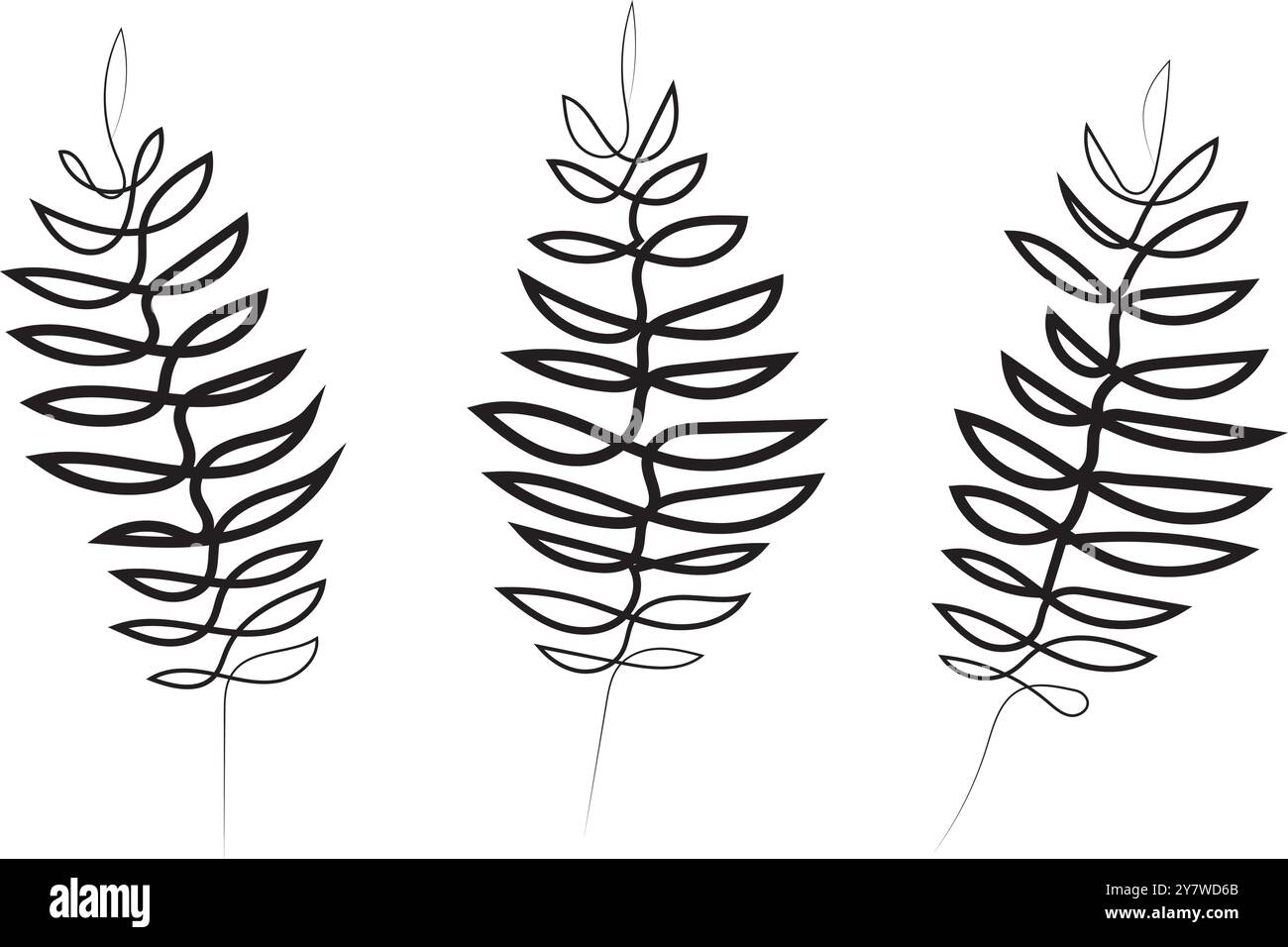 Continuous line minimal abstract Cut Out Stock Images & Pictures - Alamy