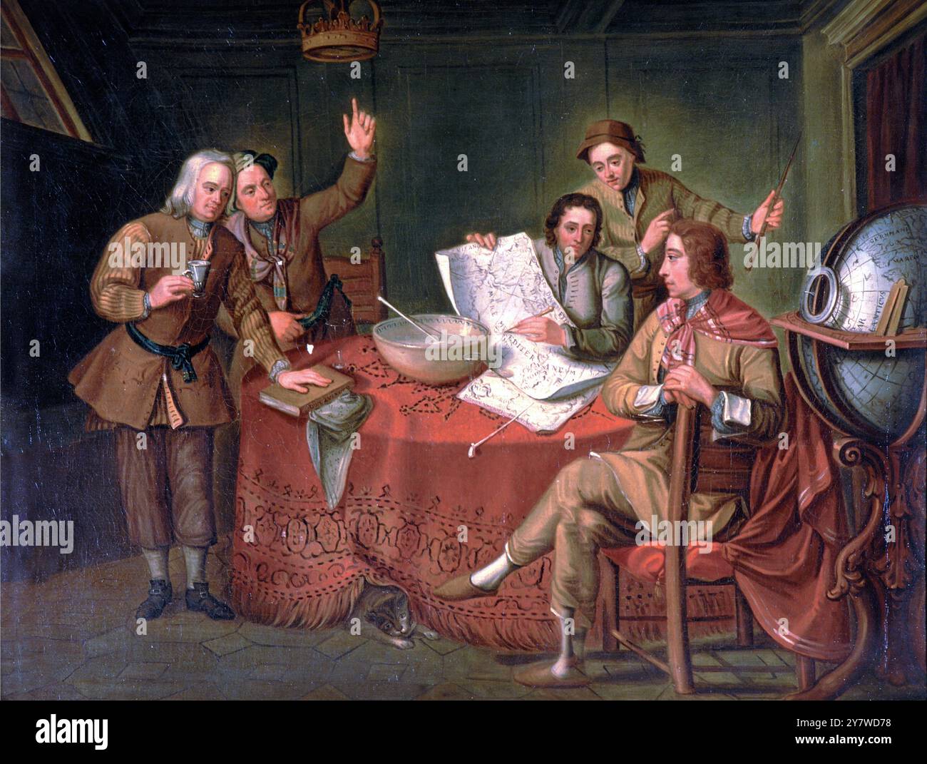 Conversation Piece Sir Francis Dashwood Lord Boyne and friends by ...