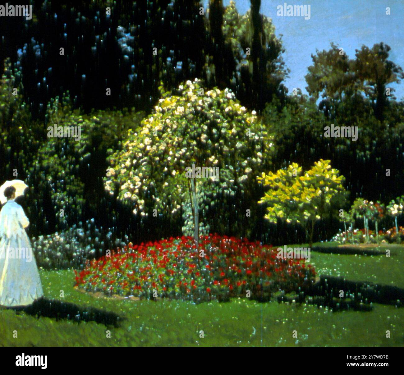 Woman in a Garden, 1867 (oil on canvas) Lady in the Garden Artist Monet ...