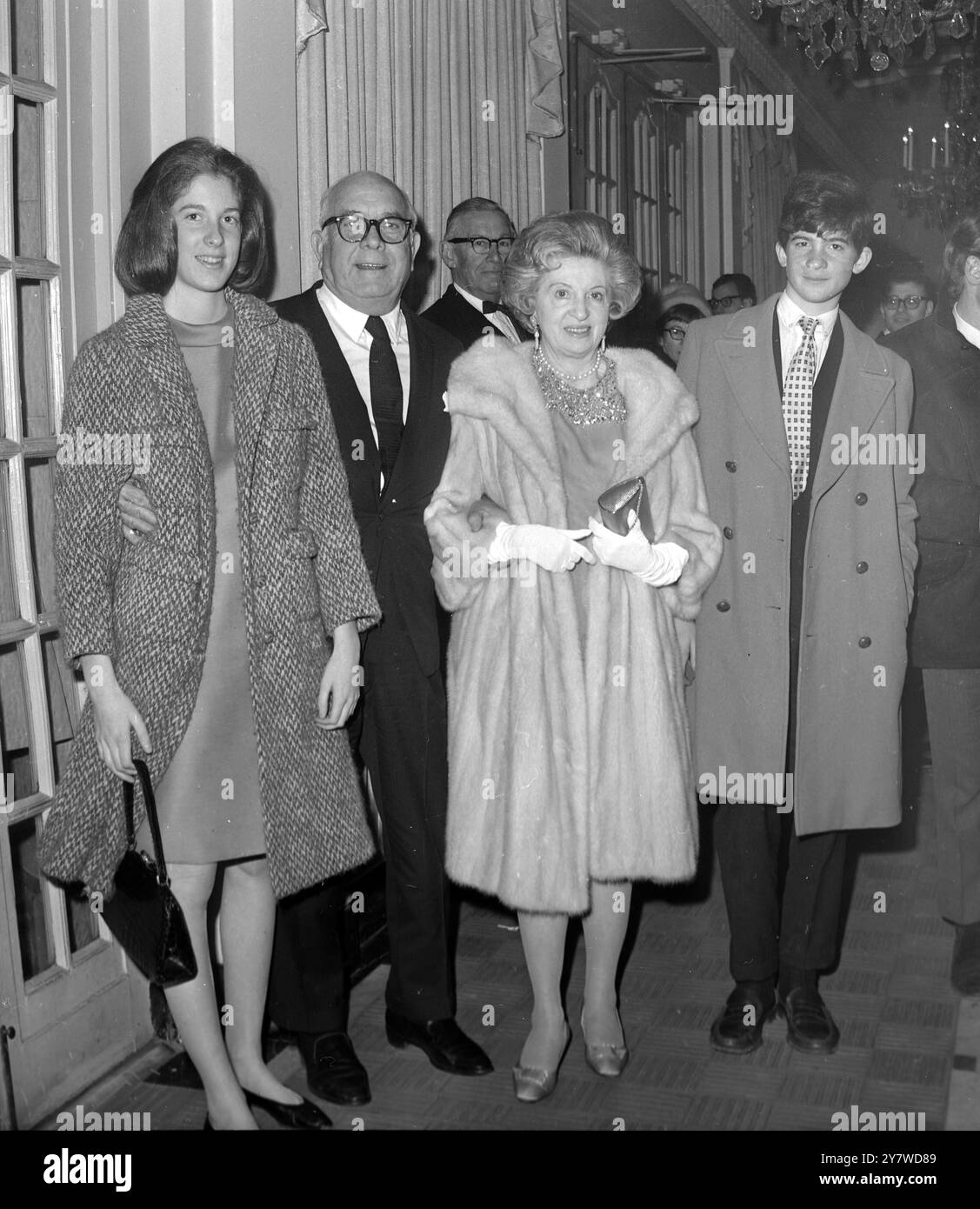 Film producer Spyros Skouras and his wife Saroula Bruiglia (1920-1971 ...