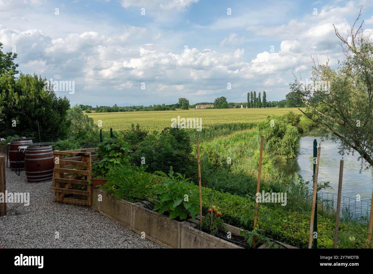 Villa Bell'acqua, mantova, Goito, Lombardia ,italy Stock Photo - Alamy