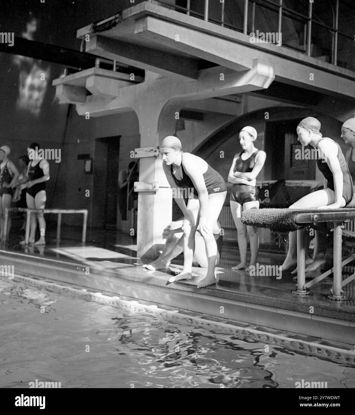 Kathie Gibson swimmer . 11 August 1947 Stock Photo - Alamy