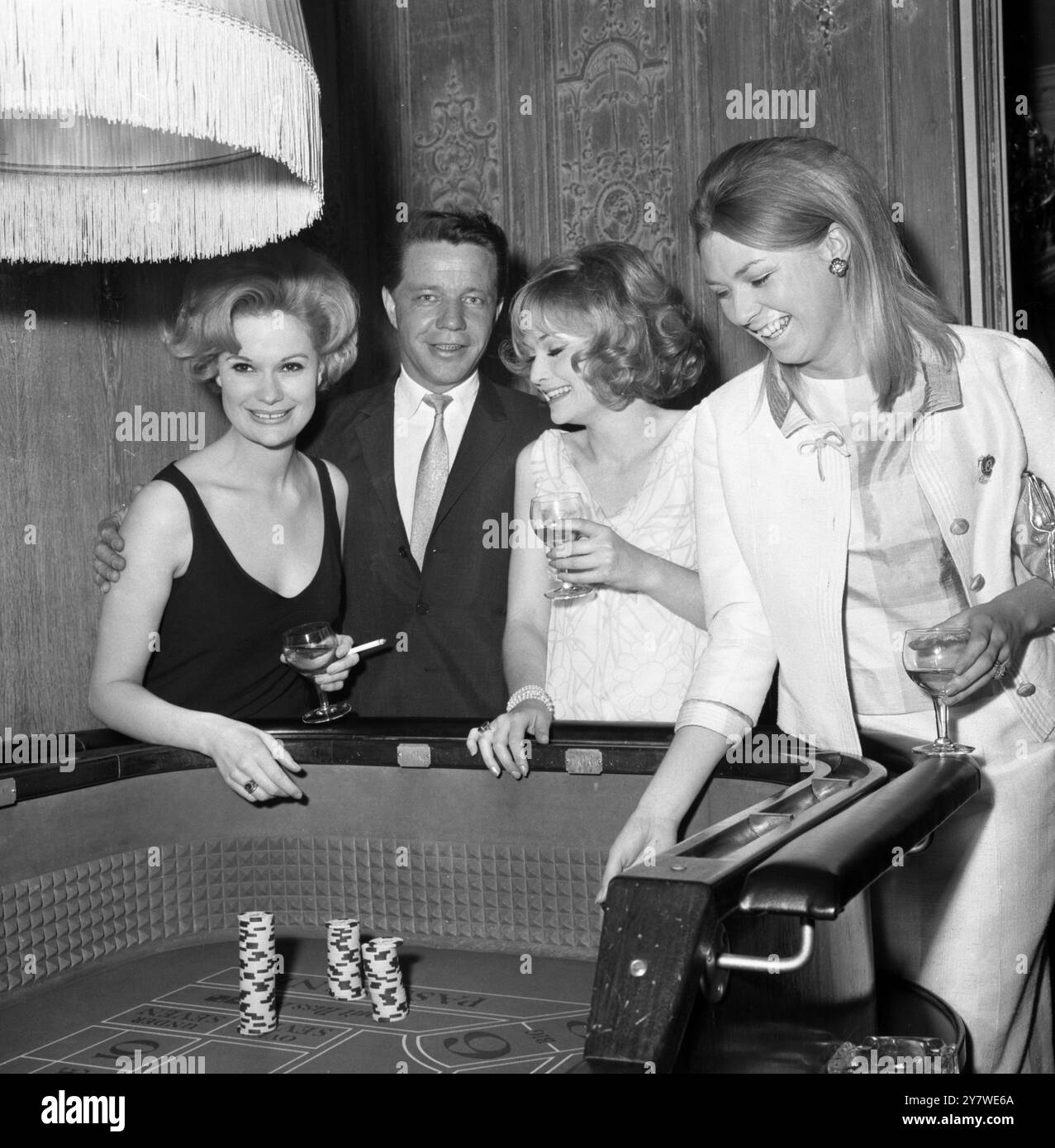 Swedish club owner Eric Steiner is pictured at the Craps table with ...