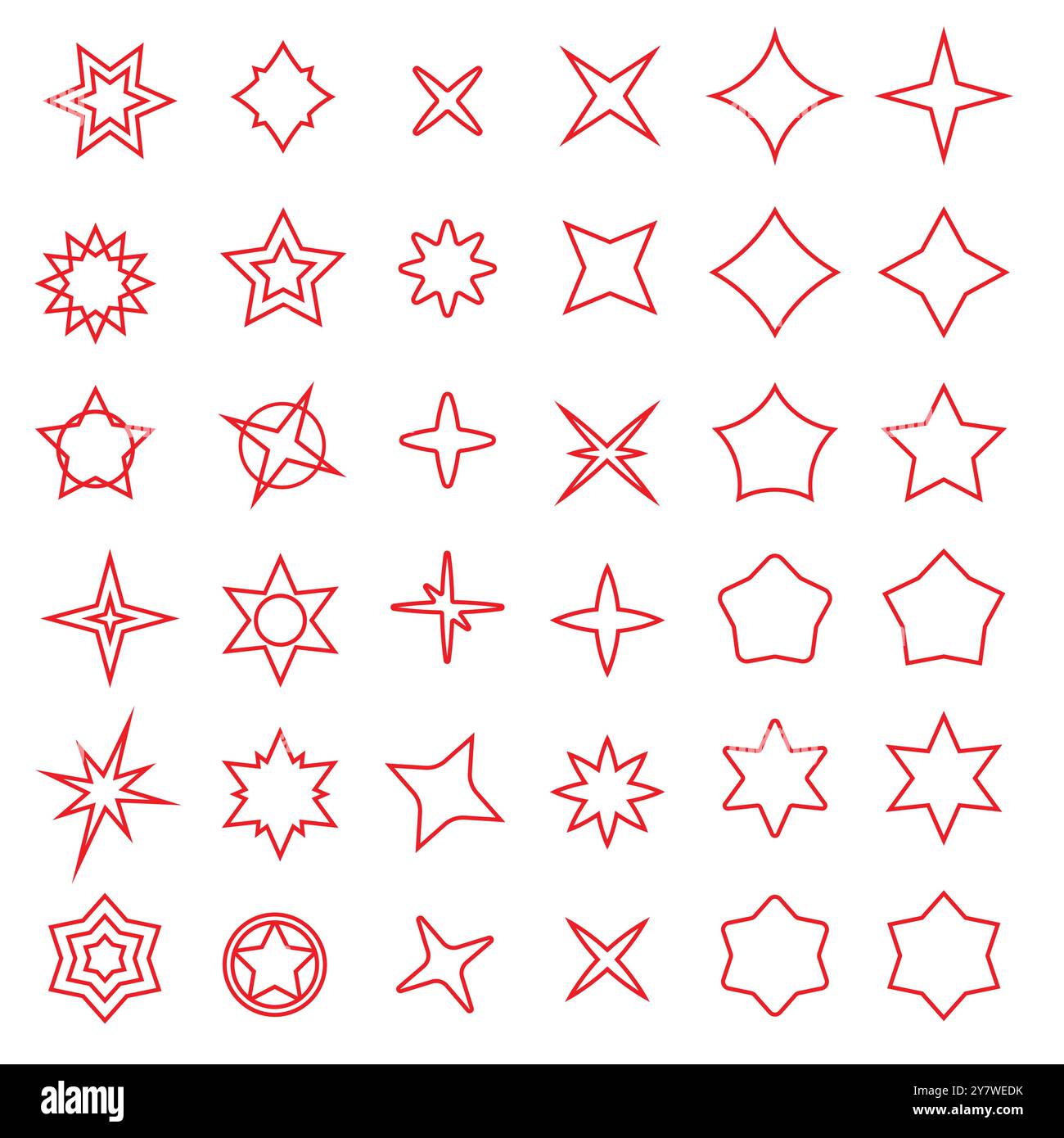 Red line symbol set hi-res stock photography and images - Alamy