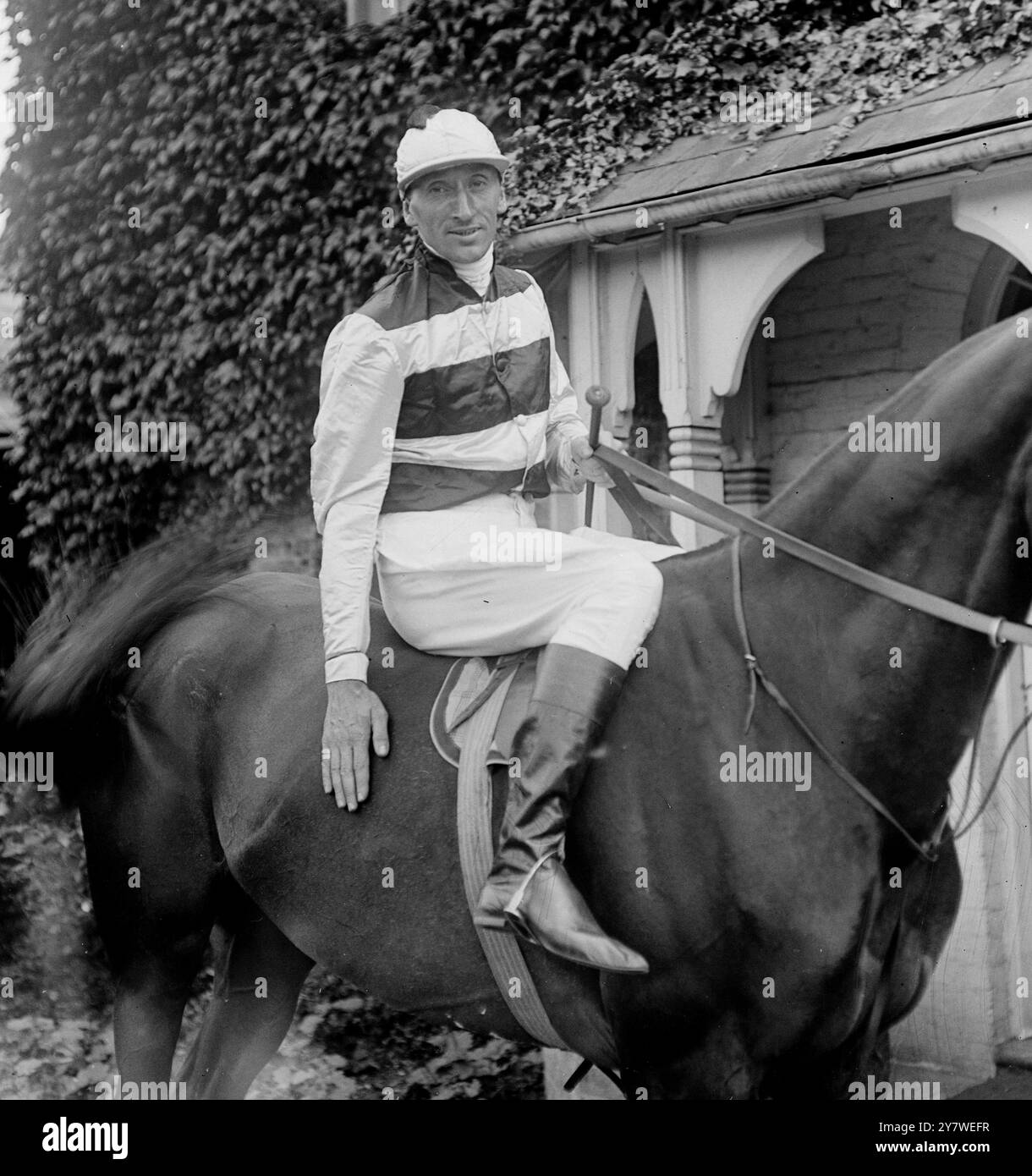 Mr Tom Walls on his horse " Rinaldo" . Mr Walls is a Jockey , Trainer ...