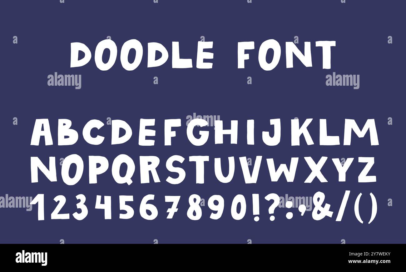 Funny hand drawn english Stock Vector Images - Alamy