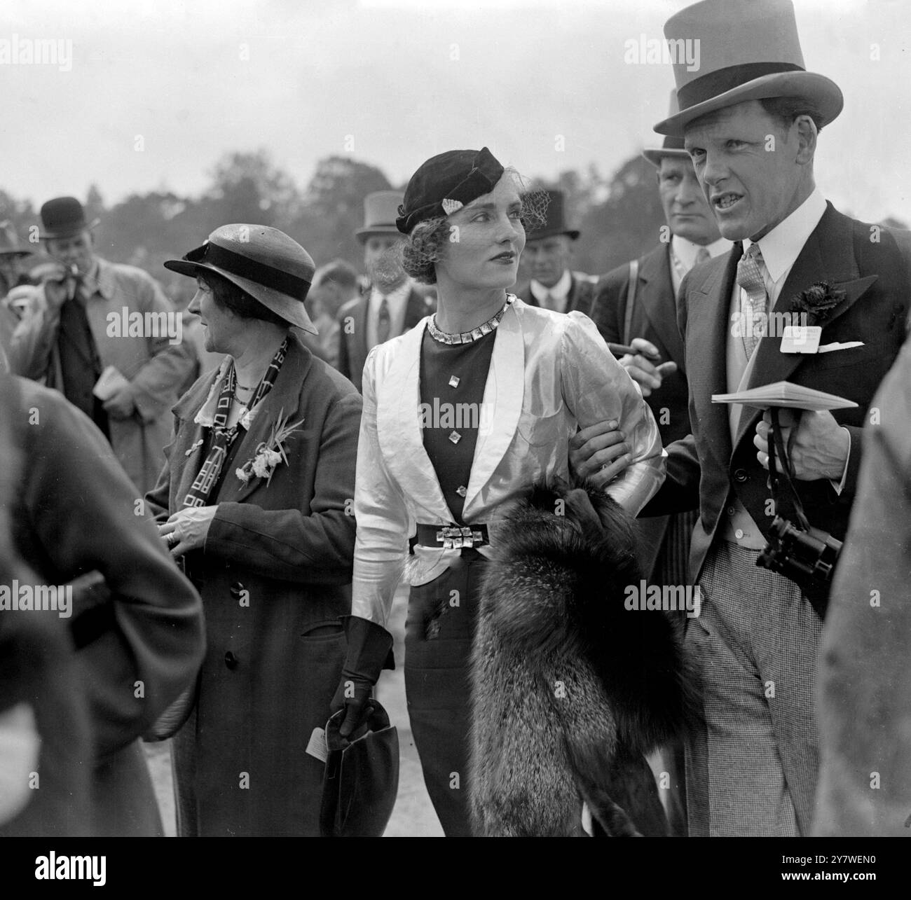At the Royal Ascot race meeting , 2nd day - Lord and Lady Plunkett 1935 ...