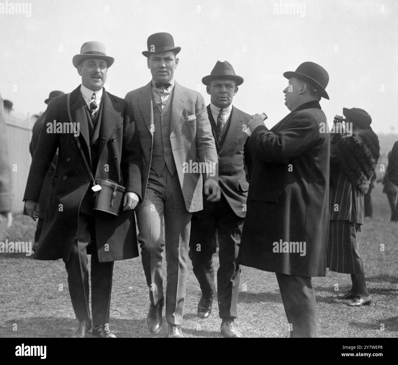 The City and Suburban at the Epsom races . The boxers , Jack Dempsey ...