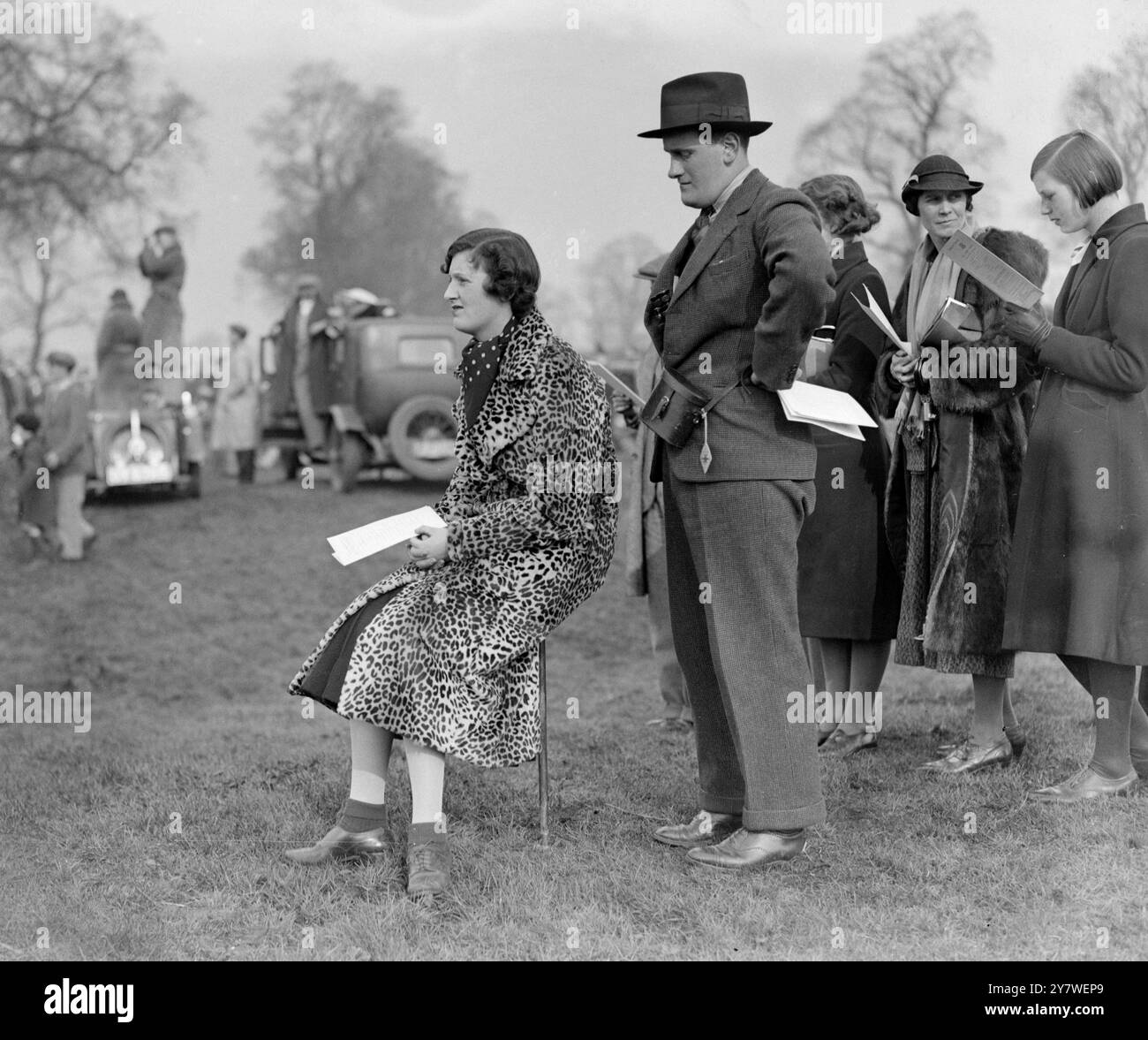 Watching the Christchurch Point to Point races at Oddington , Miss ...