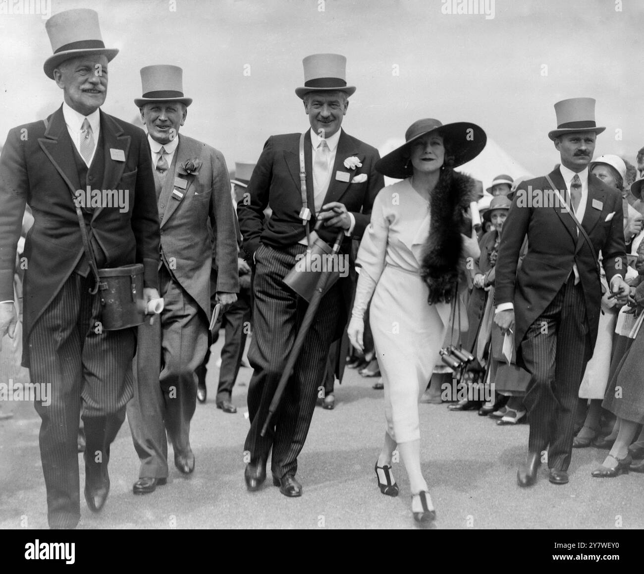 At the Royal Ascot race meeting . Mr and Mrs John Dewar . 1934 Stock ...
